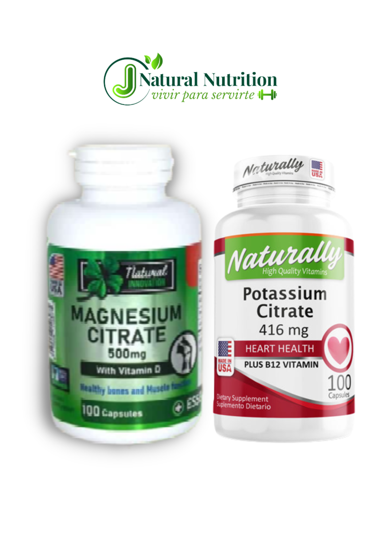 Citrato de Magnesio y Potasio – J Natural Nutrition